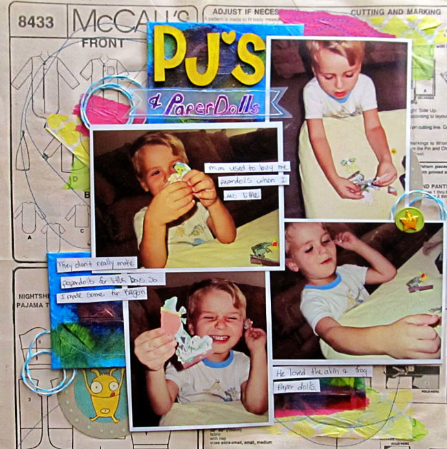 The Scientific Method: Layering with Mini Canvas Panels - My Scrapbook Evolution