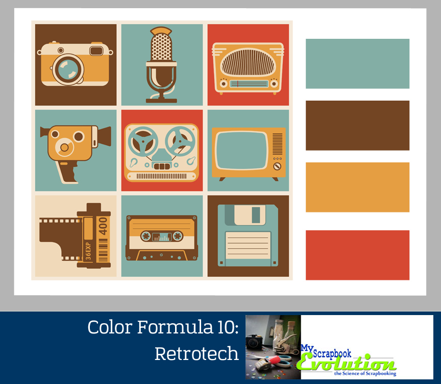 Color Formula 10: Retrotech - My Scrapbook Evolution